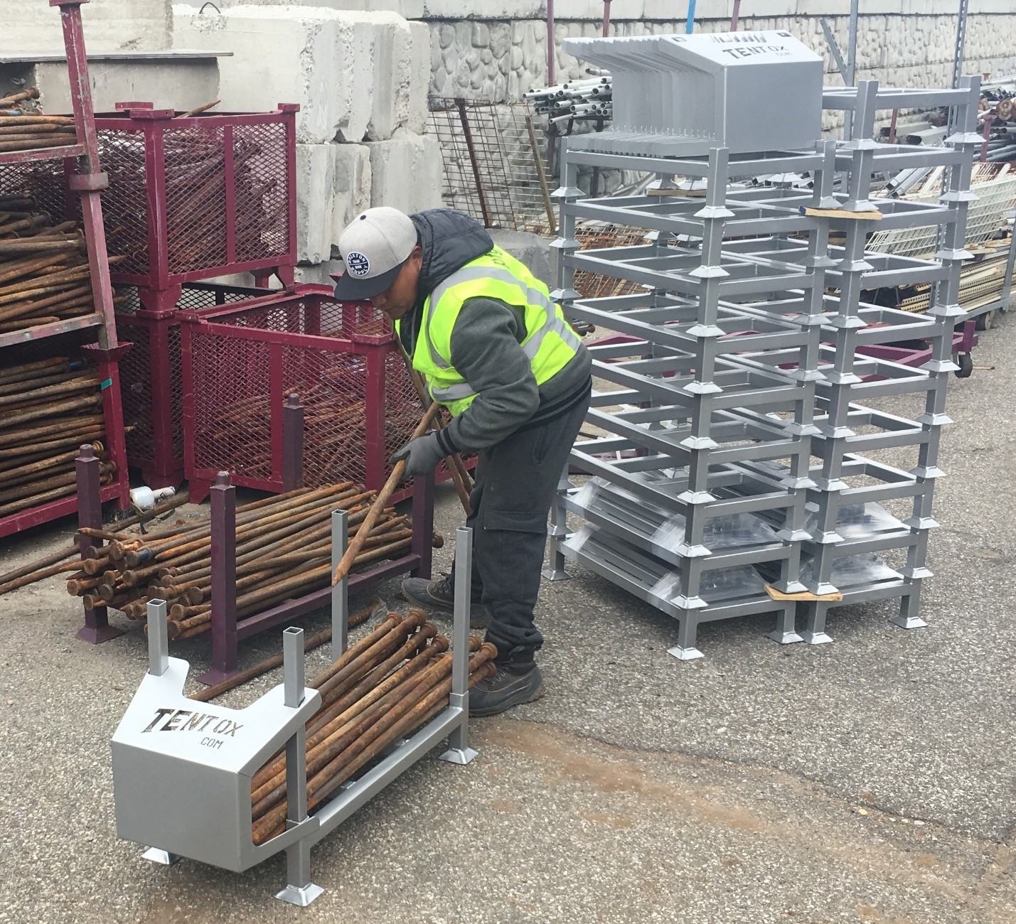 OX Rack for Tent Stakes