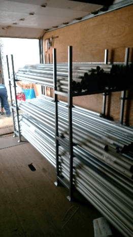 OX Rack in truck with long pieces - Tent OX™